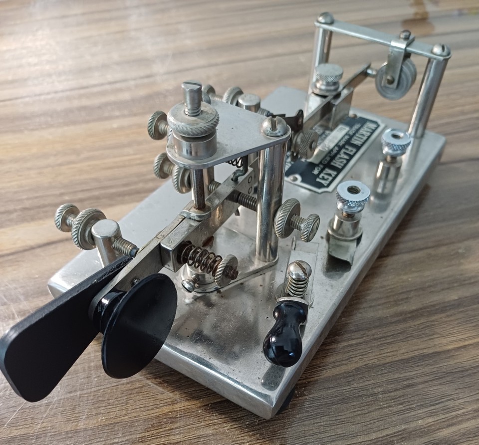 VINTAGE MORSE CODE TELEGRAPH KEY MARTIN FLASHBACK | eBay Australia