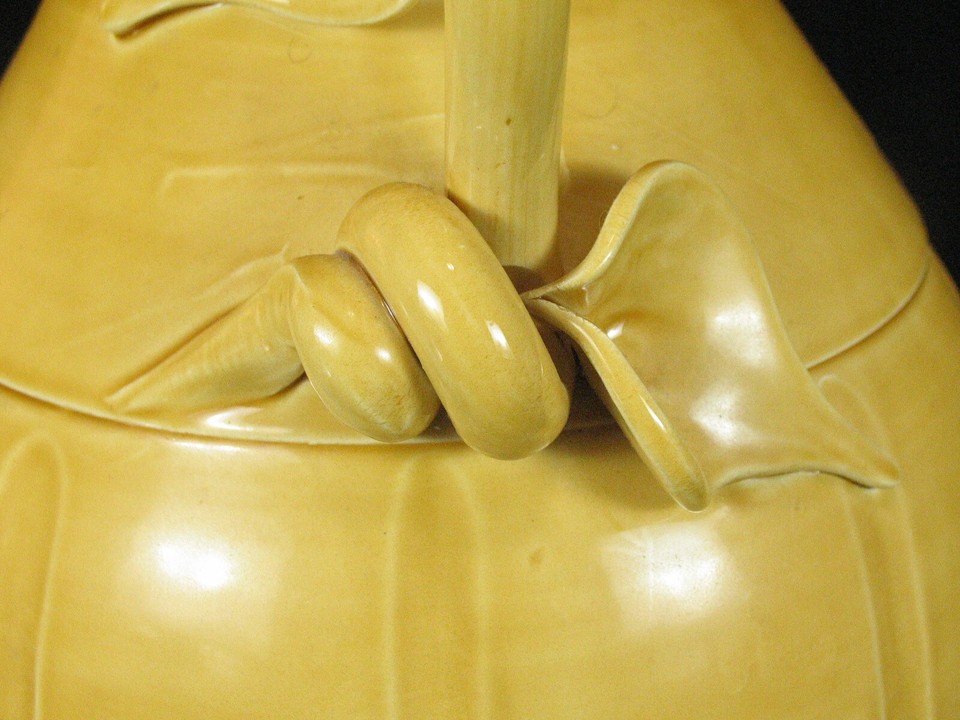 VIETRI Tuscan Italy Scalloped Large Mustard Ceramic Vase | eBay