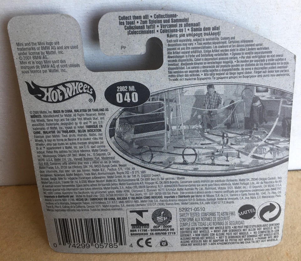 Mattel Hot Wheels cod 040/2002 Mini Cooper 2001 1/60ème environ | eBay