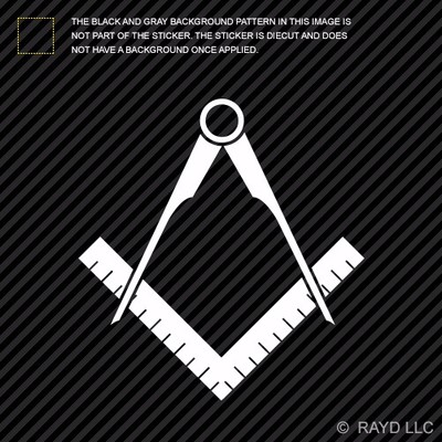 Freemason Sticker Die Cut Decal Freemasonry Masons Masonic Masonry ...