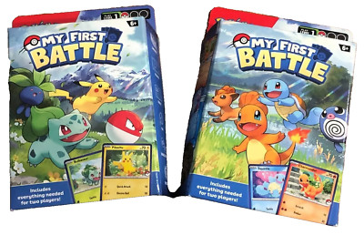 PoKeMoN My First Battle Decks Pikachu Bulbasaur Squirtle Charmander NEW ...