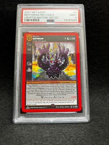 MetaZoo MOTHMAN 3/159 Reverse Holo (2021 Cryptid Nation 1st Edition ...
