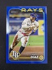 2024 Topps Series 1 Baseball Royal Blue Yandy Diaz #52 Tampa Bay Rays ...
