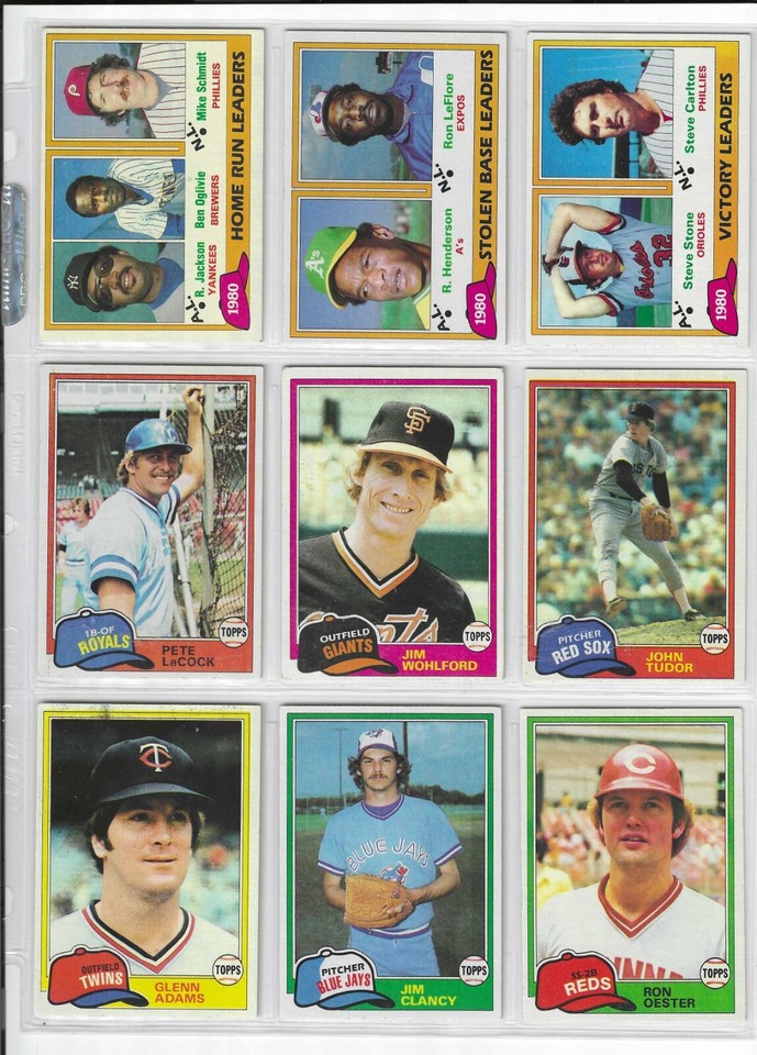 1981 Topps Baseball card singles #1 to #100 | eBay