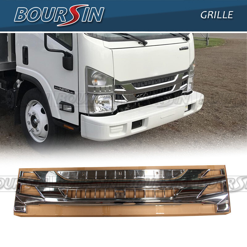 Bright Radiator Grille For ISUZU NPR NPR-HD NQR NRR 2015- | eBay