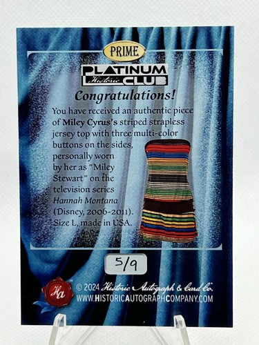 2024 HA PRIME Miley Cyrus Hannah Montana SSP PRIME JUMBO DRESS PATCH #5 ...