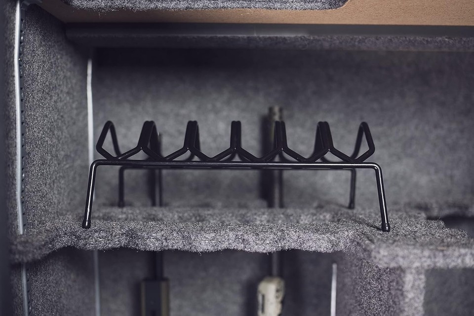 Lockdown Handgun Rack Barrel Up or Muzzle Holder 6 Rack- Up, Black | eBay