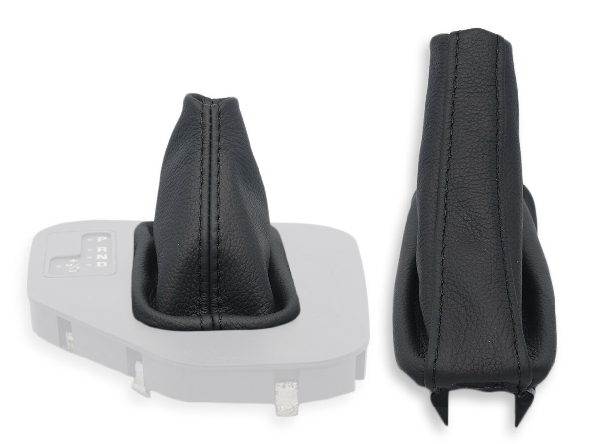 FOR BMW E39 automatic GEAR SHIFT BOOT + HANDBRAKE GAITER LEATHER STITCH ...