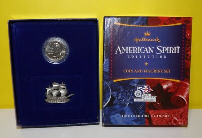 Hallmark American Spirit Collection Virginia Coin and Figurine Set Ship ...