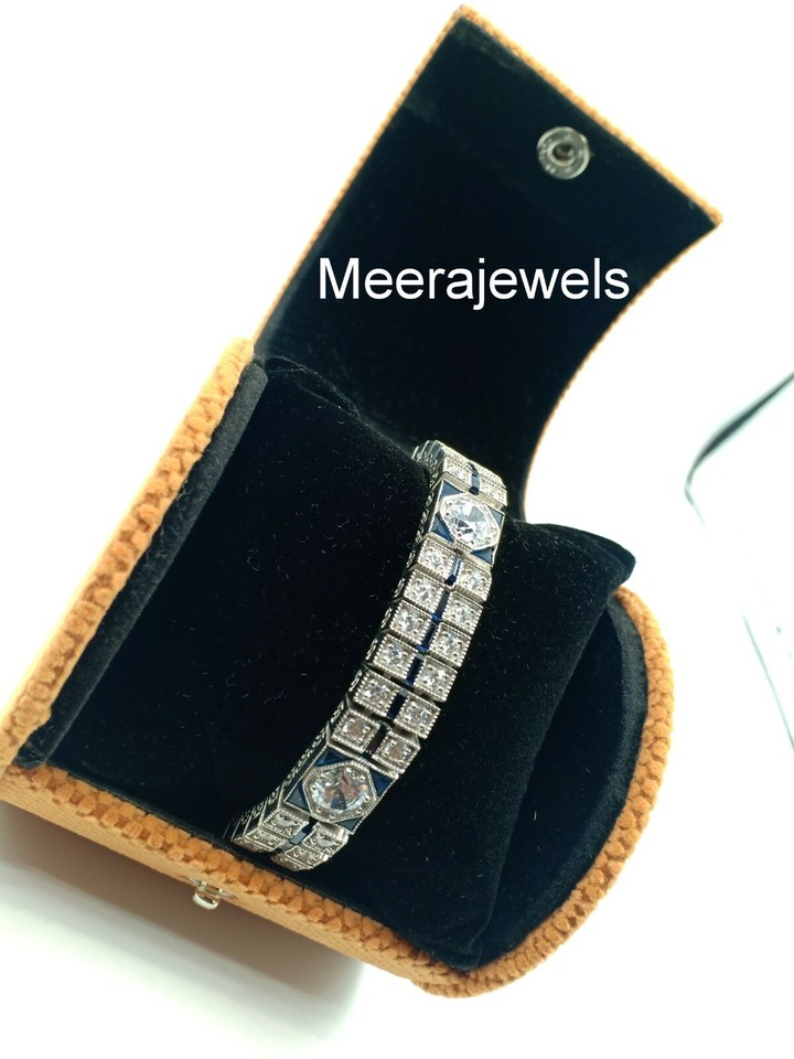 Specially Designed Women's Bracelets With 15.48 Carat CZ & 935 ...