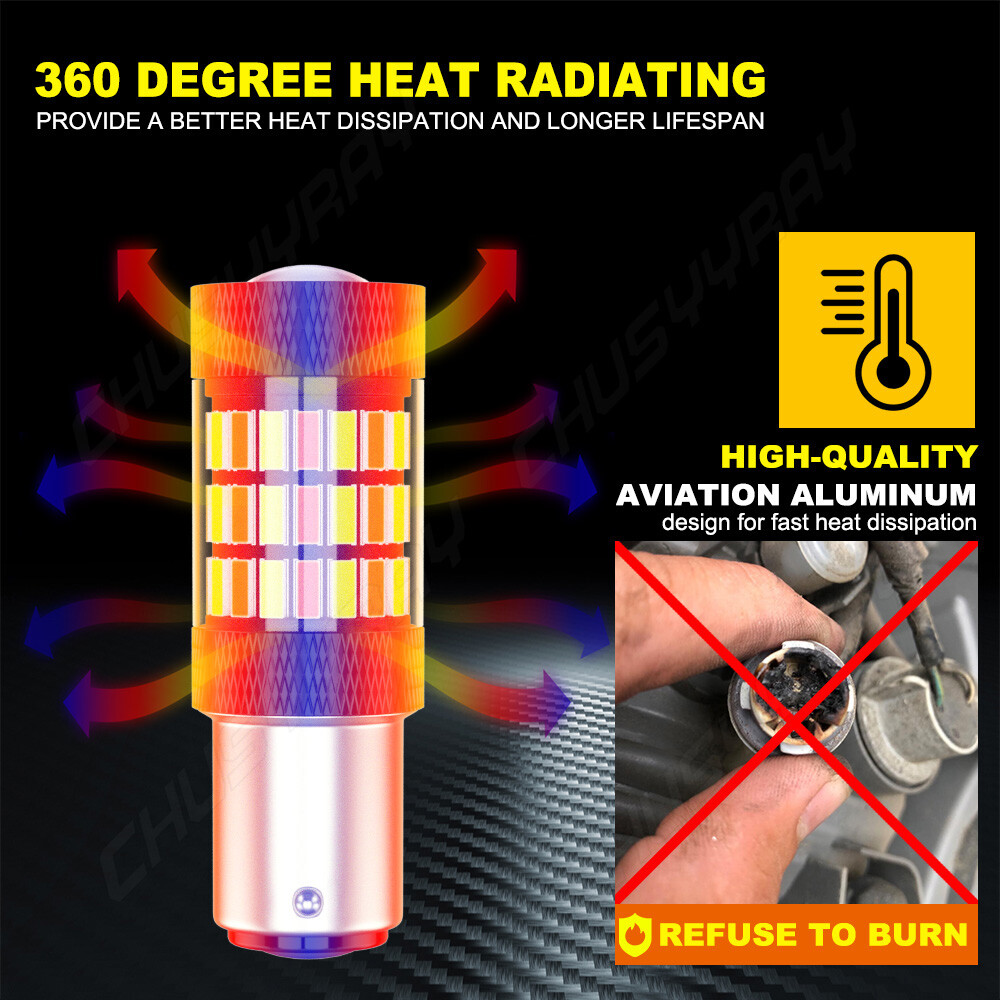 2pcs LED 1157 Backup Reverse License Light Bulbs for Chevy Corvette C5 ...