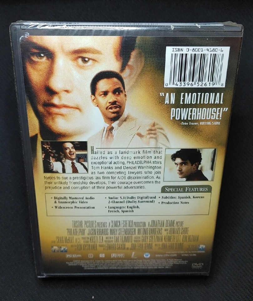 Philadelphia (DVD, 1993) 43396526198| eBay