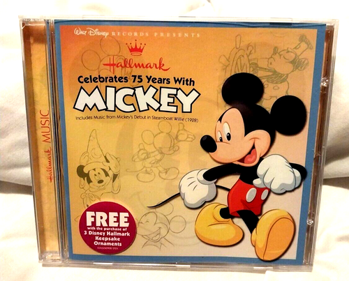 Hallmark Music - Celebrate 75 Years with Mickey - 12 Songs - CD - New ...