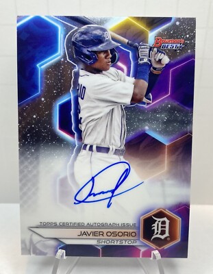2023 Bowman's Best Javier Osorio Prospect Base Auto Detroit Tigers #B23 ...