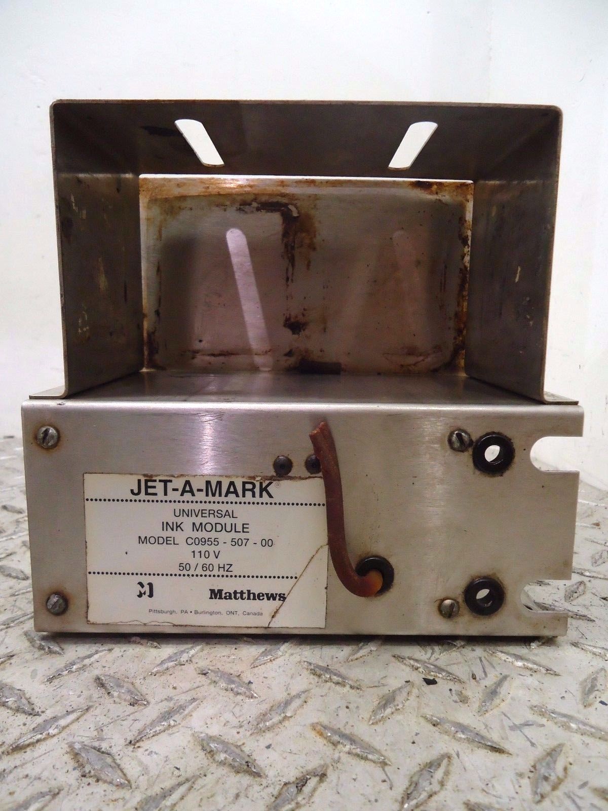 MATTHEWS JET-A-MARK UNIVERSAL INK MODULE C0955-807-00 110V 50/00 for ...