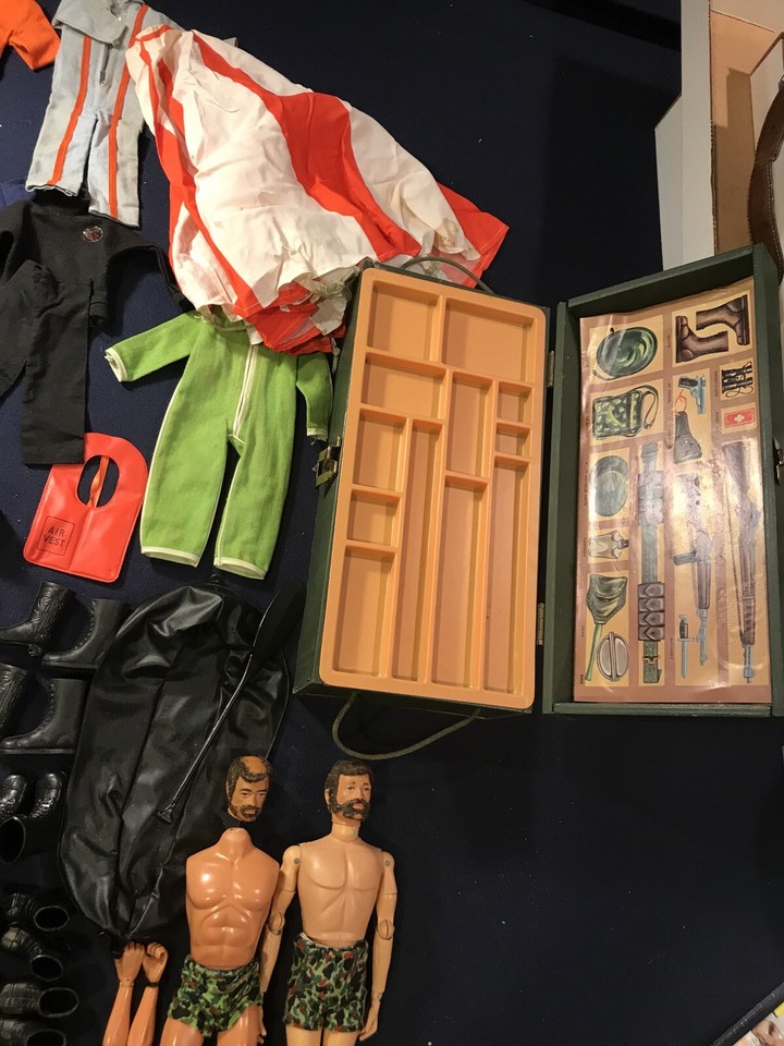 Vintage 1960’s GI Joe LOT: Original Figures Locker Uniform Head Gear ...