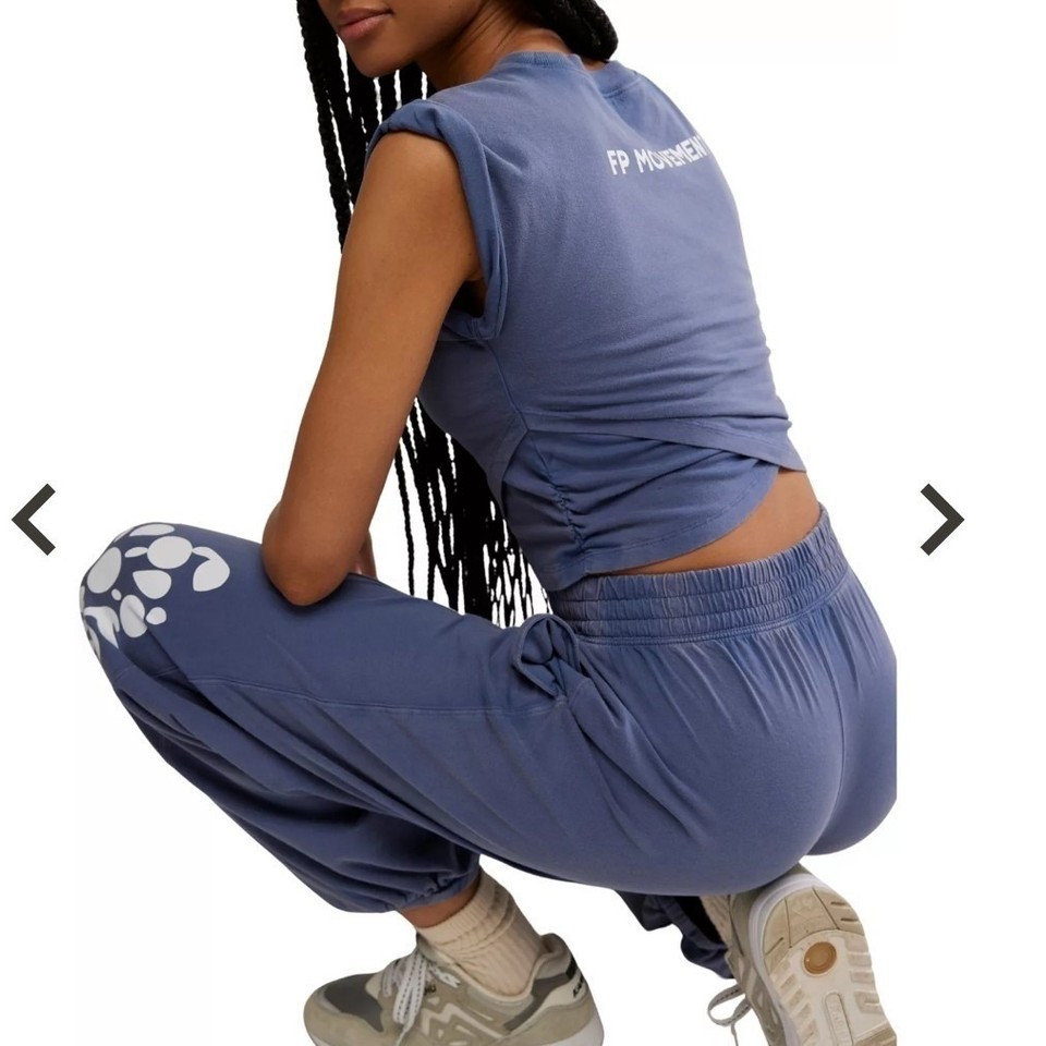 NWT FP Movement Hot Shot Logo Crossover 2 Piece Set Blue Indigo Size ...