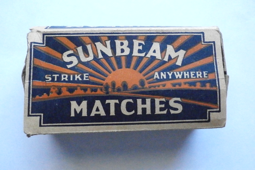 RARE SUNBEAM NONPOISONOUS MATCHES MATCHBOX SUN MATCH COMPANY BIRMINGHAM ...