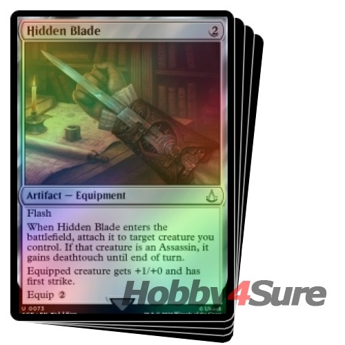 Foil Hidden Blade X4 M/NM Magic MTG Universes Beyond: Assassin's Creed ...