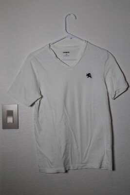S Plain White Express V Neck Shirt | eBay