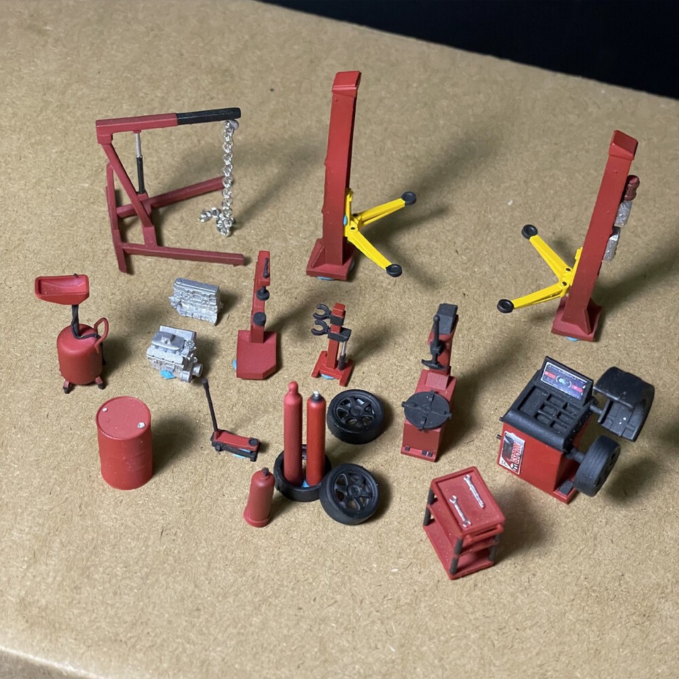 1/64 Car Garage Repair Tool Model Auto Repair Tool Toys Model Set ...