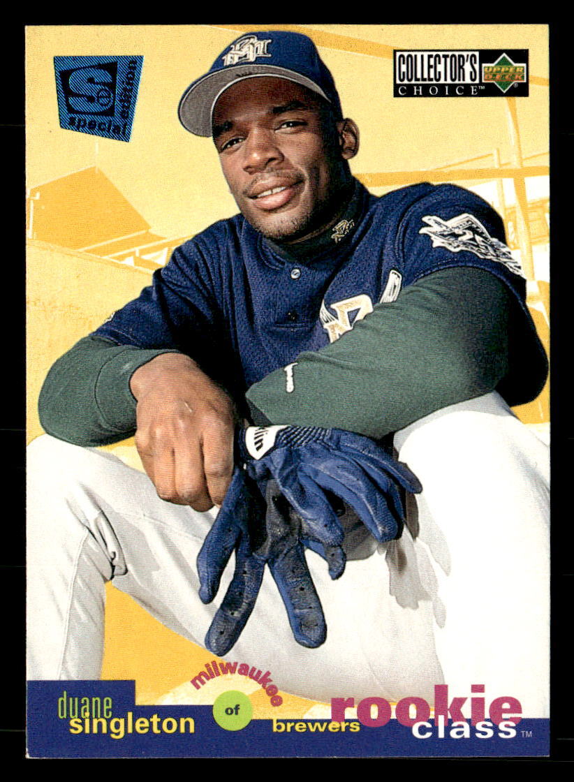 Duane Singleton 1995 Collector's Choice SE Rookie Card #21 Milwaukee ...