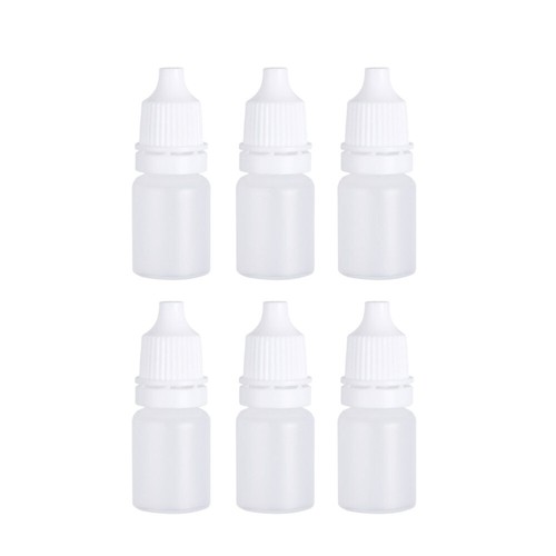 6 Pcs Small Squeeze Bottle Empty Dropper Container Eye Liquid Dropping ...