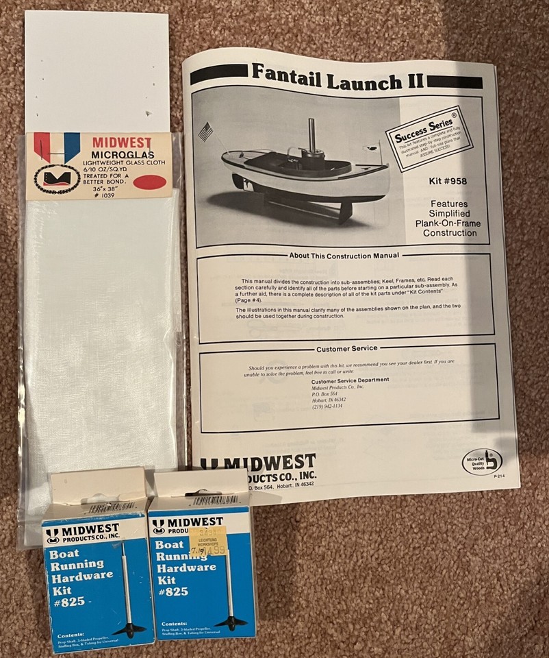 Midwest Products The Fantail Launch II Steam Engine Vintage Model Kit ...