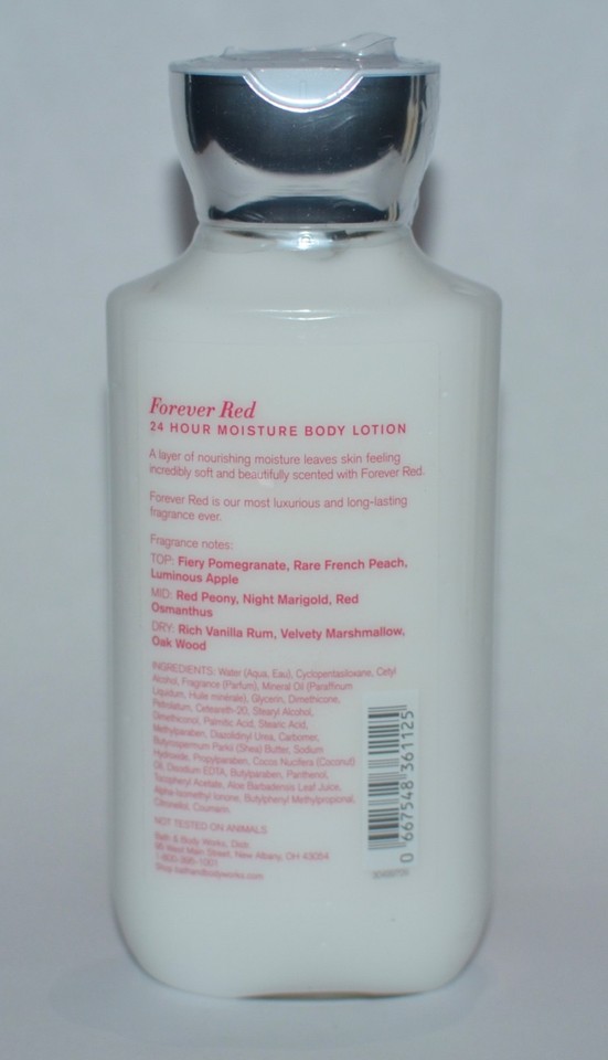 1 BATH & BODY WORKS FOREVER RED BODY LOTION HAND CREAM SHEA VITAMIN E 8 ...