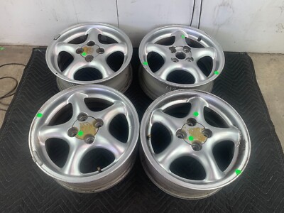 1999-2005 Mazda Miata Oem 15x6 ET40 4x100 5 Spoke Wheel Set of 4 NB 99 ...