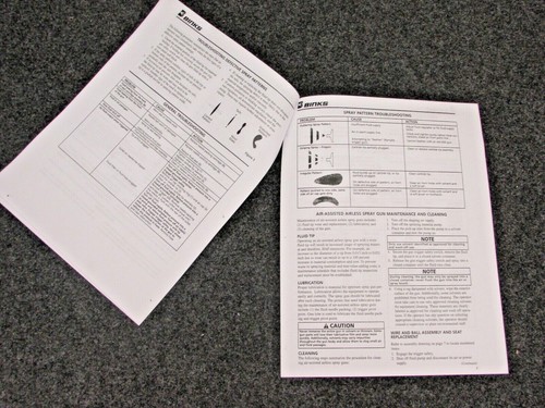 BINKS AA1500 AIR-ASSISTED AIRLESS SPRAY GUN PARTS MANUAL | eBay