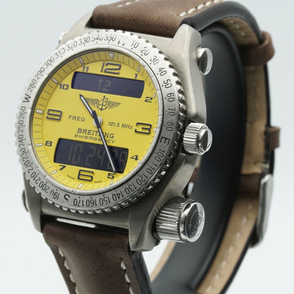 Breitling Emergency Men's Watch Quartz E56121 Top 1 11/16in Steel Multi ...