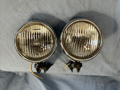 Vintage BLC GUIDE 4 5/8 Fog Driving Lights Chevy Buick Working Cond. B ...