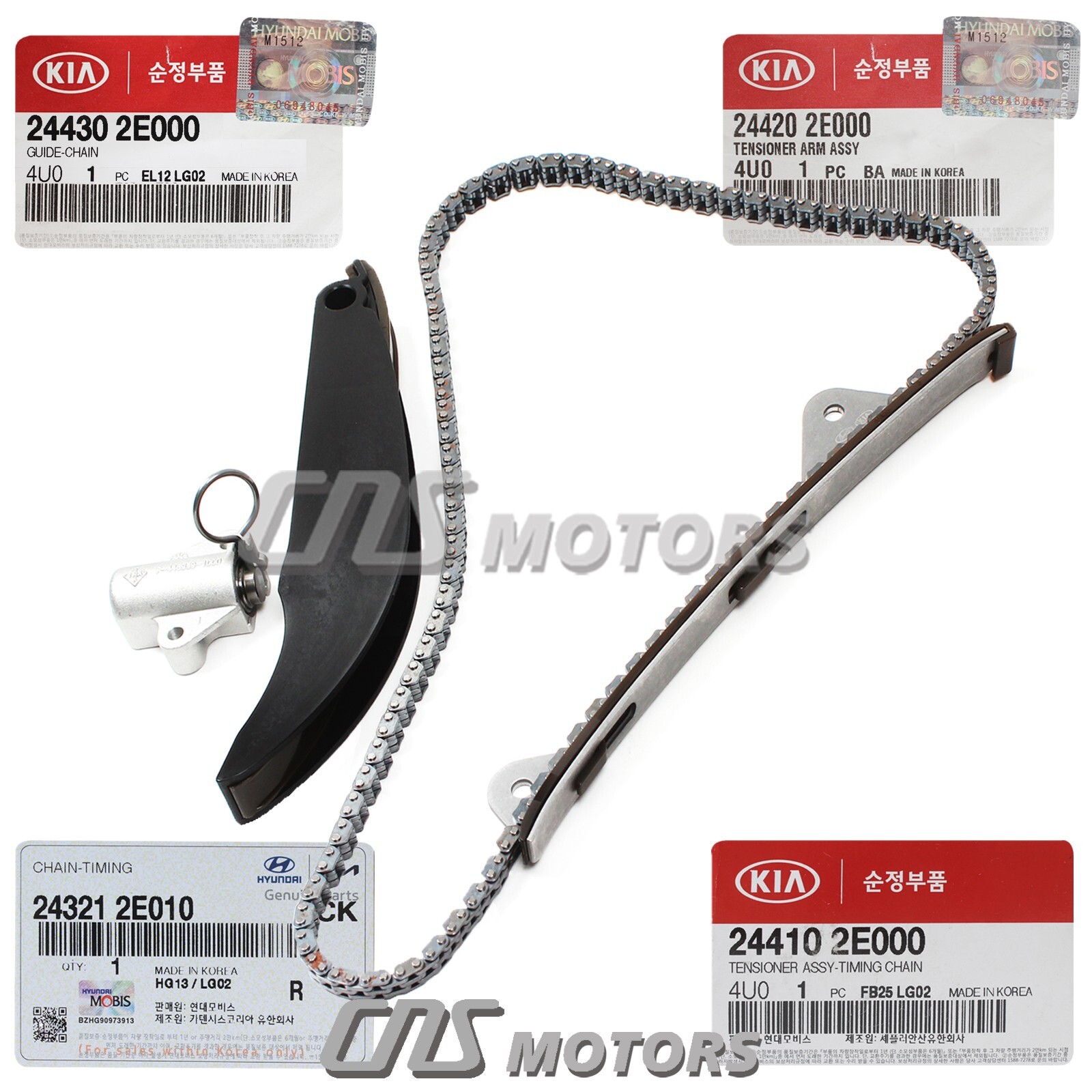⭐GENUINE⭐ Timing Chain Kit for 17-22 Forte Forte5 Seltos Soul 2.0L ...