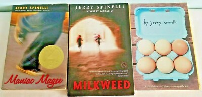 Jerry Spinelli Lot Of 3 Pbs Maniac Magee Milkweed Eggs | eBay