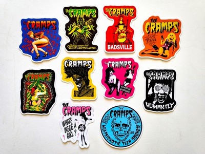 The Cramps Sticker Pack (10) Horror B Movie Punk Rockabilly Goo Goo ...