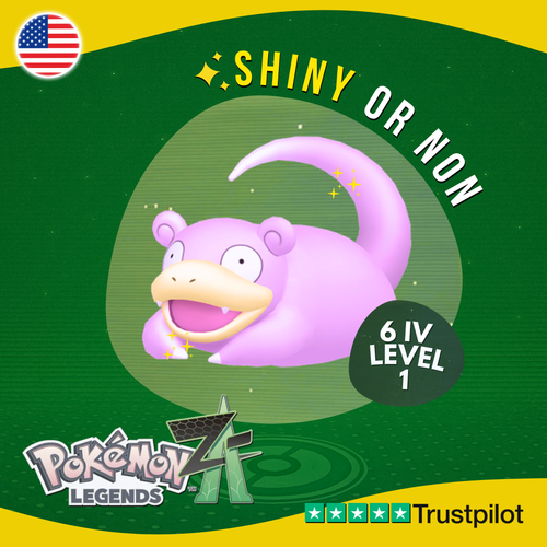 Slowpoke Shiny or Non 6 IV Pokémon Legends Z-A Competitive Customizable ...