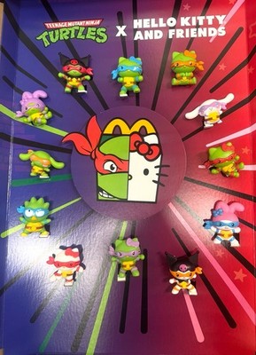 2025 Mcdonalds Hello Kitty& Teenage Mutant Ninja Turtles Set(1- 12) New ...