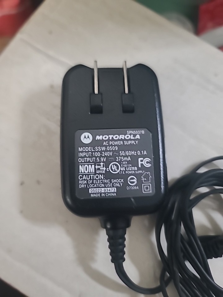 Genuine Motorola SPN5037B AC Adapter Charger for Cell Phone i85 V60 ...