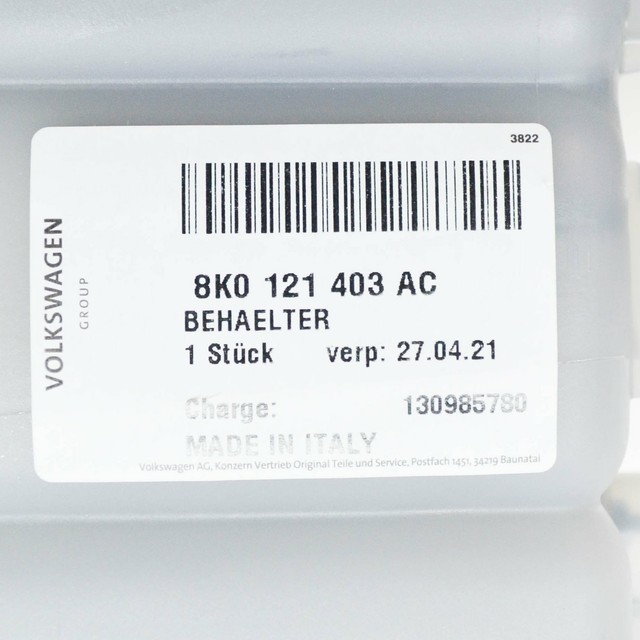 Audi OEM 10-17 A5 Quattro-engine Coolant Recovery Tank 8K0121403T for ...