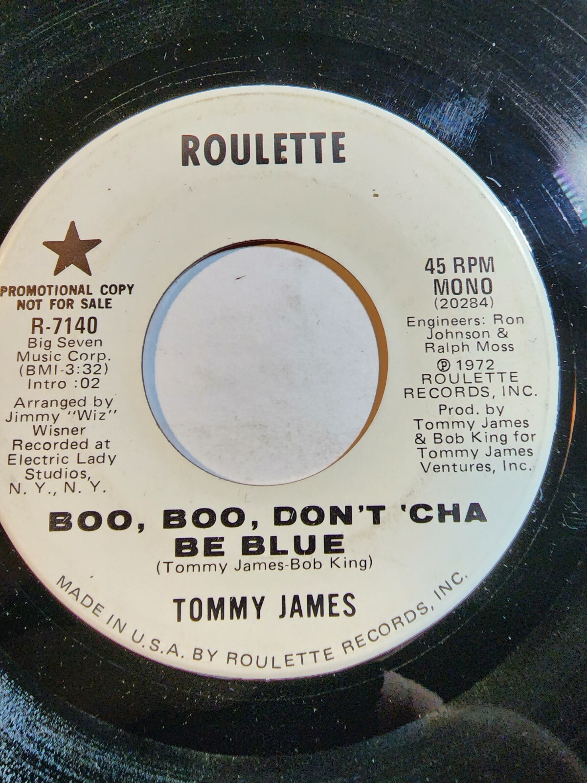 Tommy James - Boo, Boo, Don't Cha Be Blue mono/stereo Promo F254 | eBay