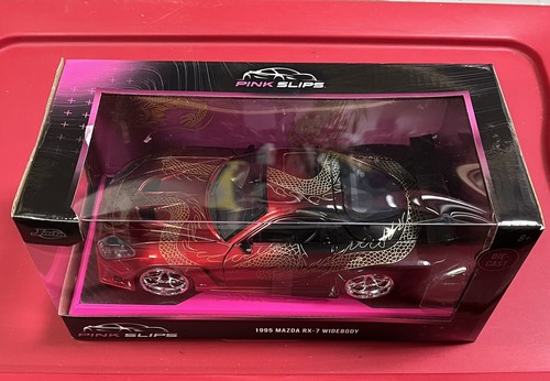 New 2024 Jada Pink Slips 1:24 1995 Mazda RX-7 Widebody Red & Black Near ...