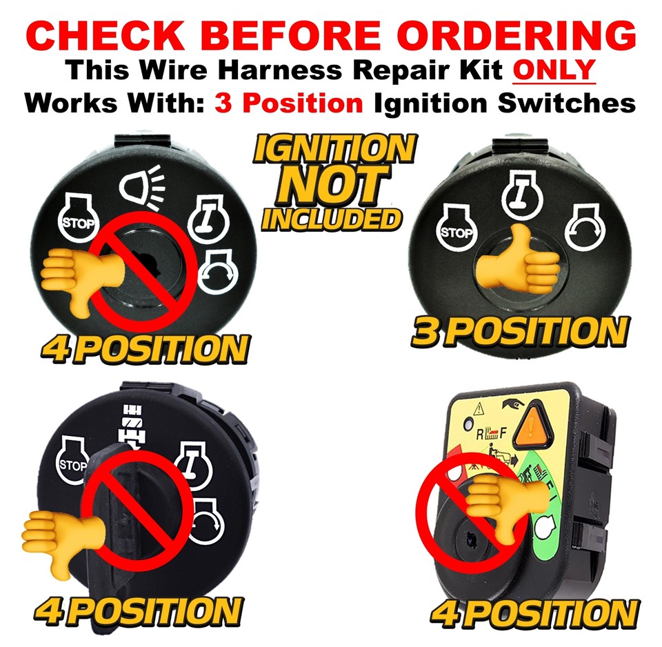 Key Switch Wire Harness Connector Plug fits Simplicity 1686637 ...
