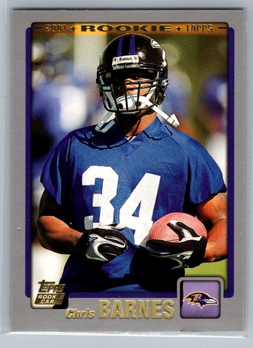2001 TOPPS ROOKIE CARD # 329 Chris Barnes - Baltimore Ravens | eBay