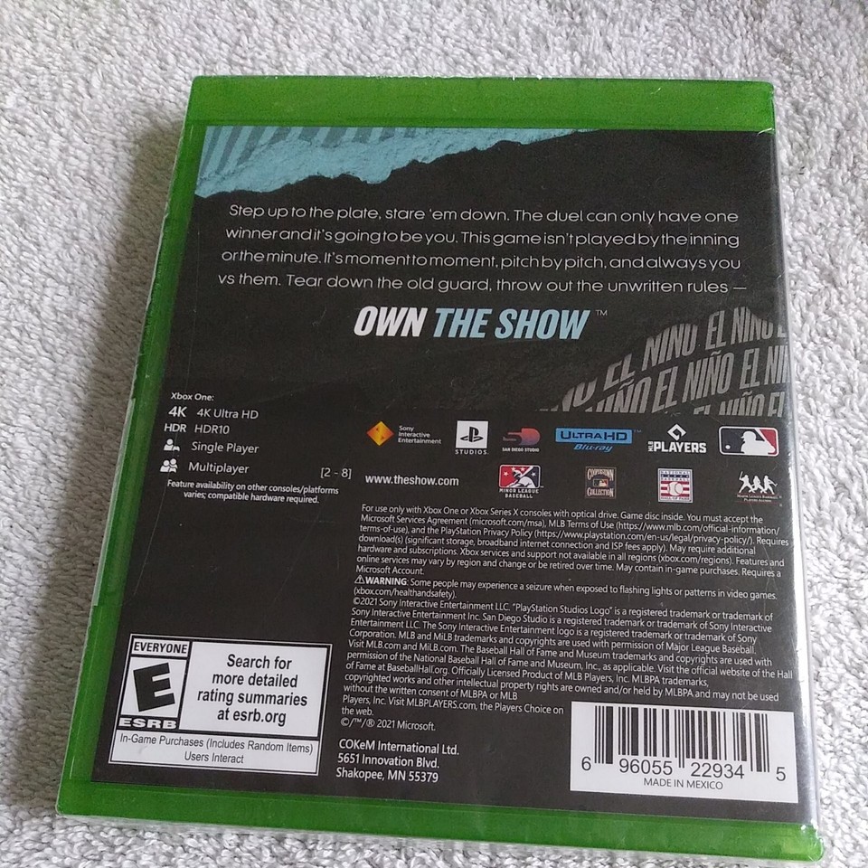 The Show 21, Major League Baseball, MLB, Xbox One Brand New Sealed ...