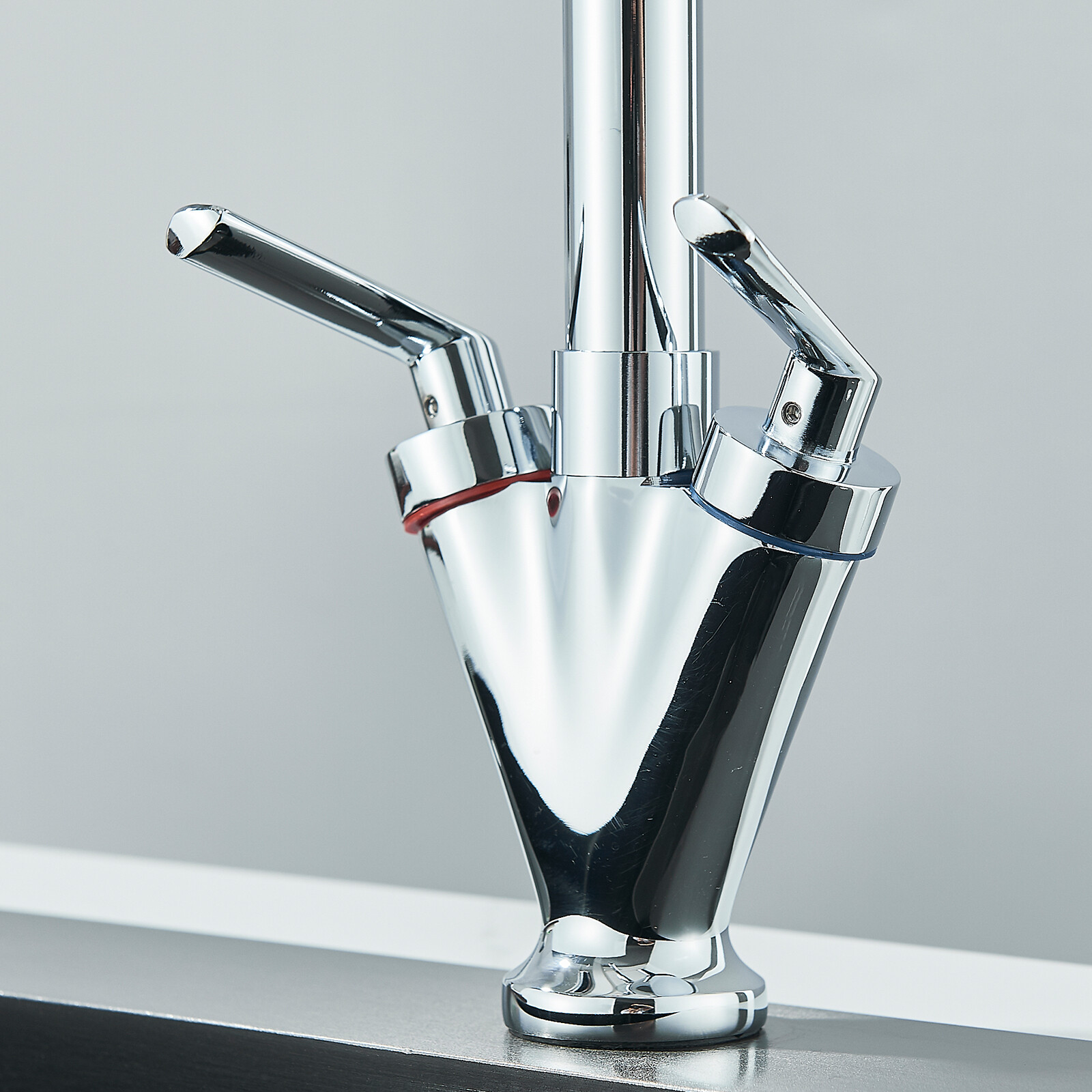 Modern Kitchen Sink Mixer Taps Swivel Spout Single Lever Tap Mono ...