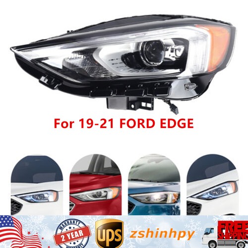Full LED Headlight Headlamp Right Passenger Side For Ford Edge 2019 ...