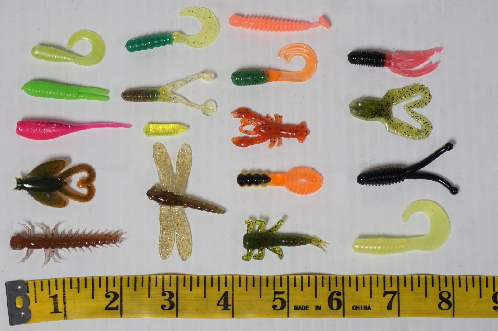 150 Panfish 1" - 2" Soft Plastic Lures Assortment - Crappie/Bream Jig ...
