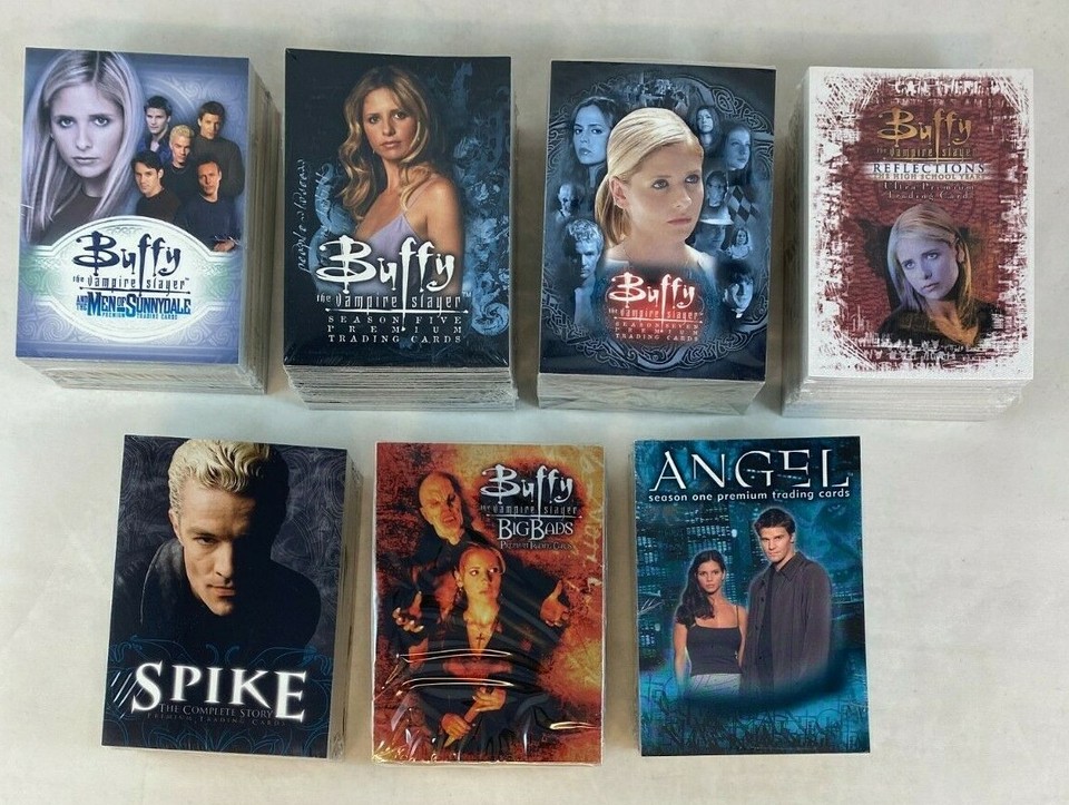 BUFFY THE VAMPIRE SLAYER, ANGEL & SPIKE COMPLETE CARD SETS (7 TOTAL ...