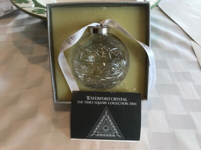 Waterford Crystal Times Square "Hope for Courage” Ball Ornament | eBay